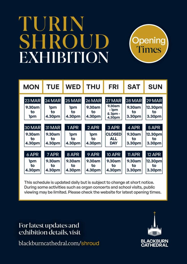 Turin Shroud Exhibition at Blackburn Cathedral